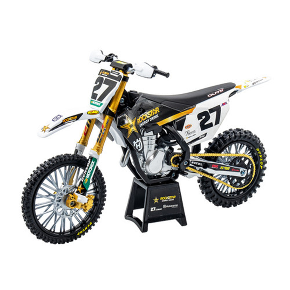NewRay 1:12 Scale Husqvarna FC450 Rockstar Energy Stewart #27 Motorcyc