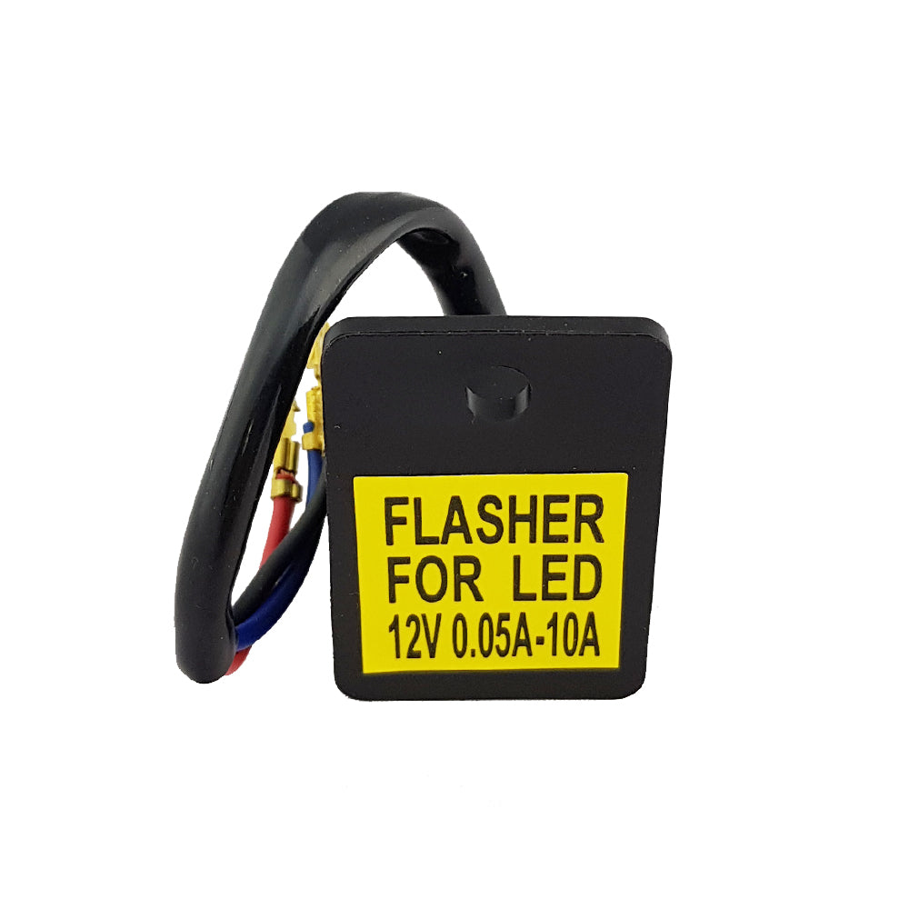 Universal 12V 3 Pin Inline Led Indicator Flasher Relay Can 0.05A-10A