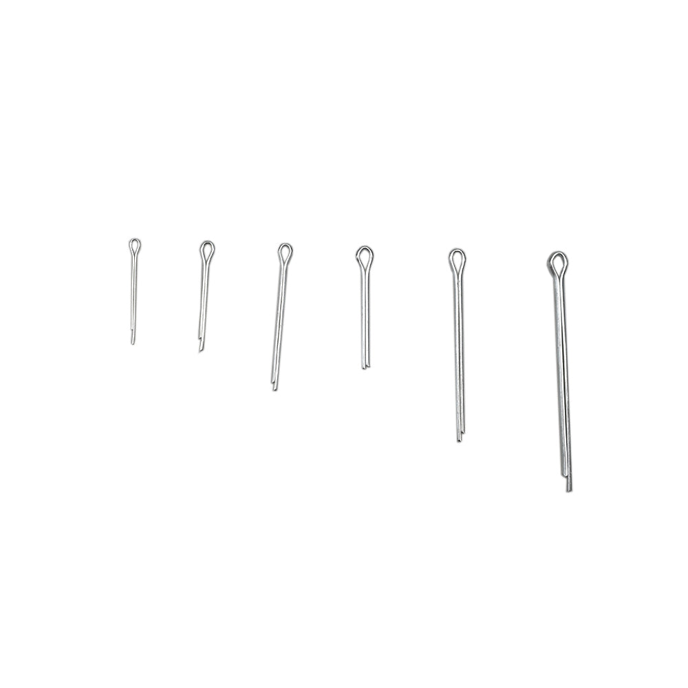 6 Sizes 555 Pcs Cotter Pin Assortment With Case Container Steel Lockin