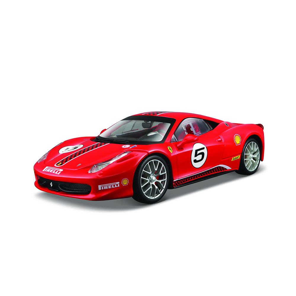 Bburago Licensed 1:24 Ferrari Racing 458 Challenge #5 Diecast Model Ca